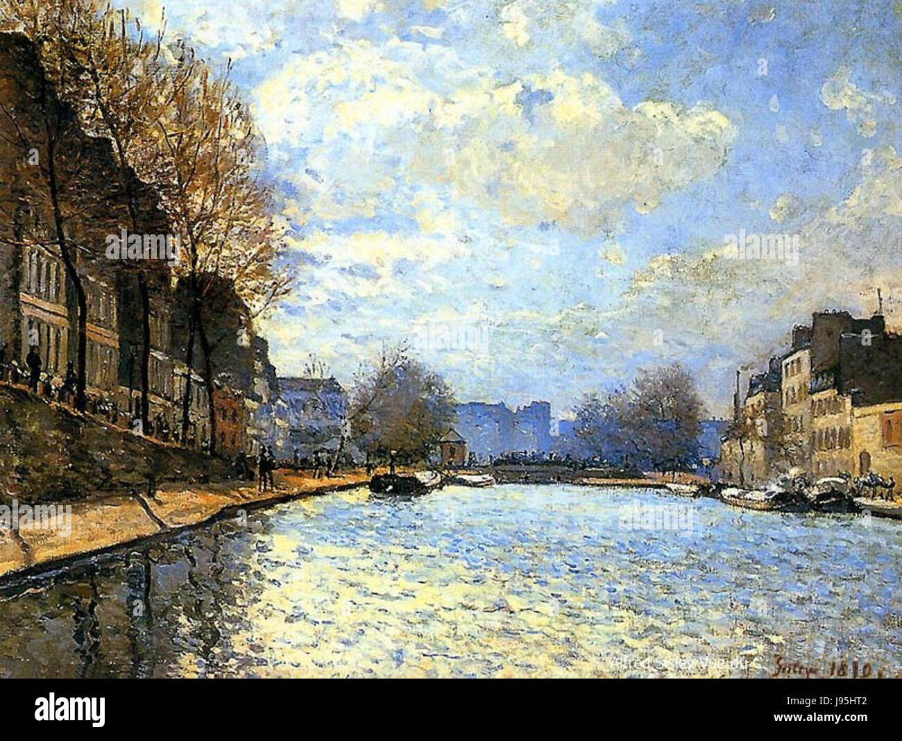 Sisley, St Martin Canal 1870 Stock Photo - Alamy