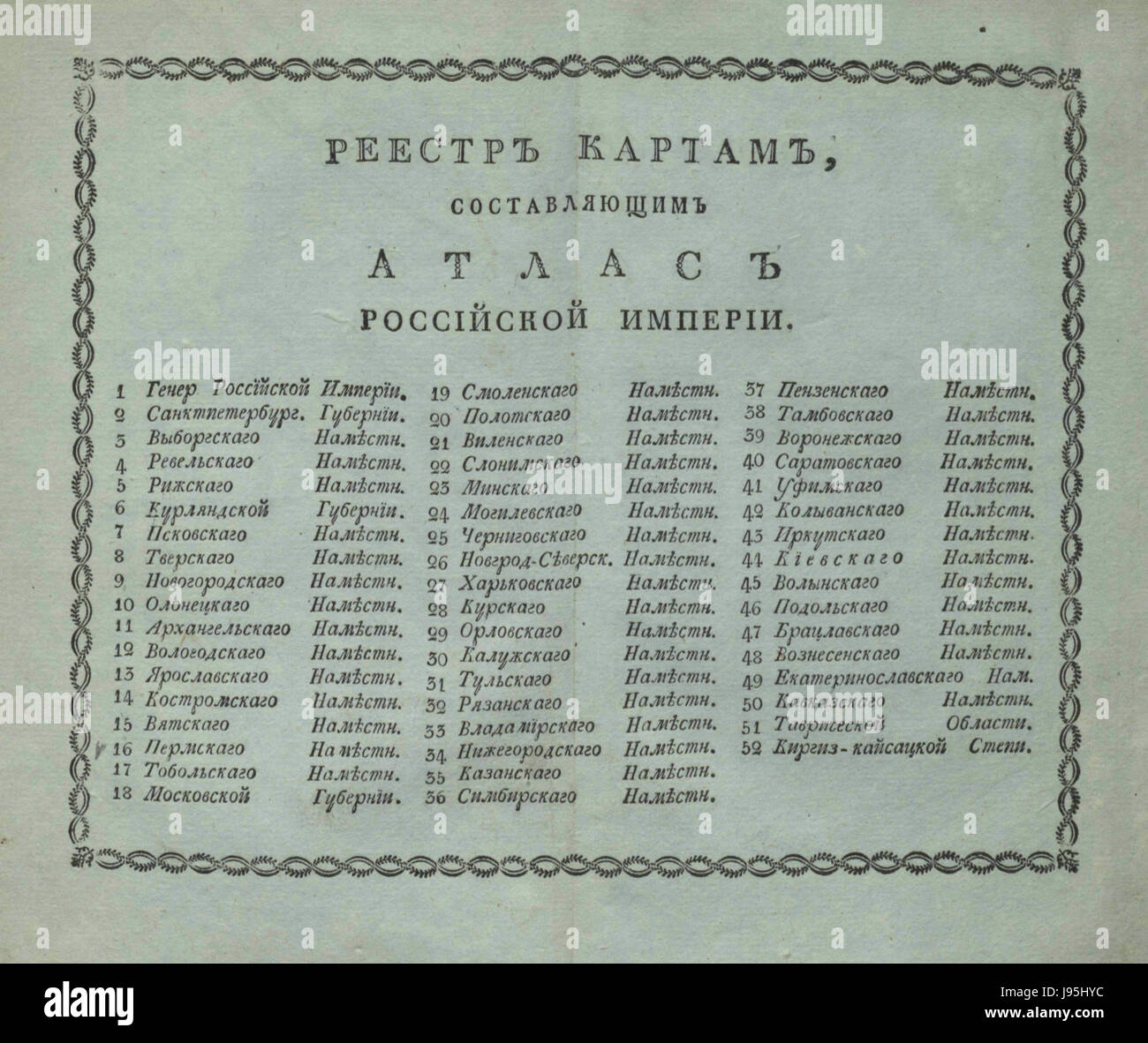The Small Atlas of the Russian Empire, published in 1796, contains ...