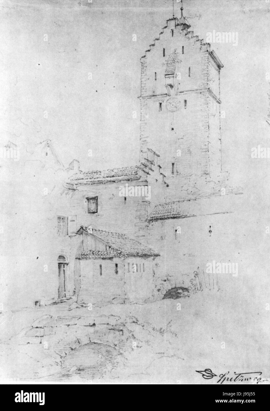 'Spitzweg Ravensburg Untertor' refers to a painting by Carl Spitzweg ...