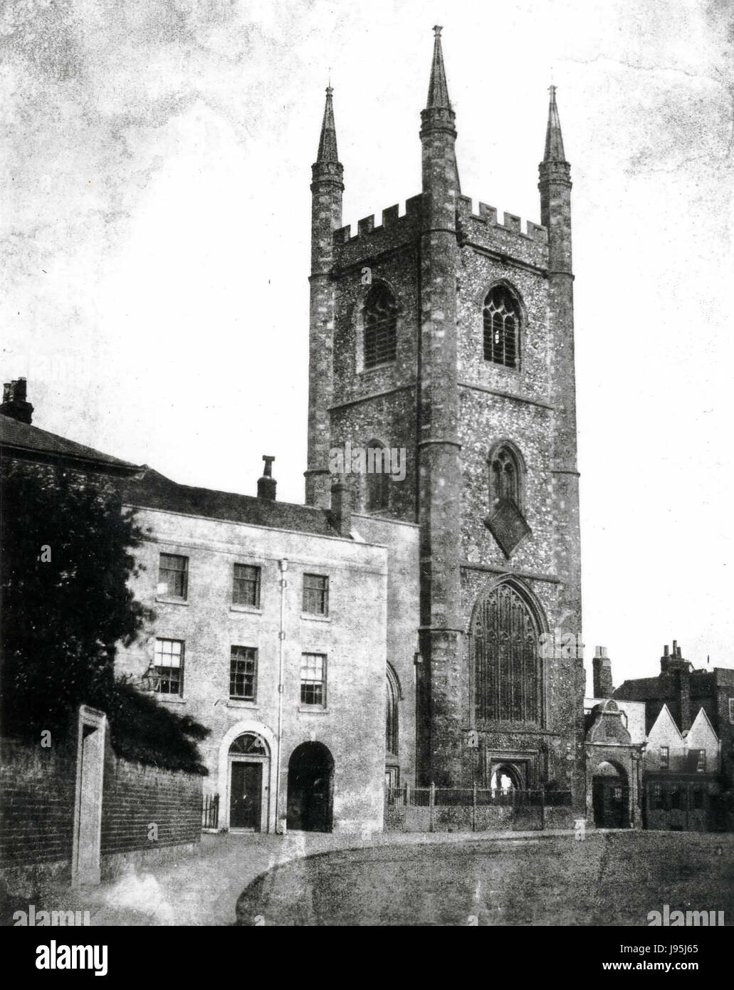 St. Laurence's Church in Reading, dating back to around 1845, stands as ...