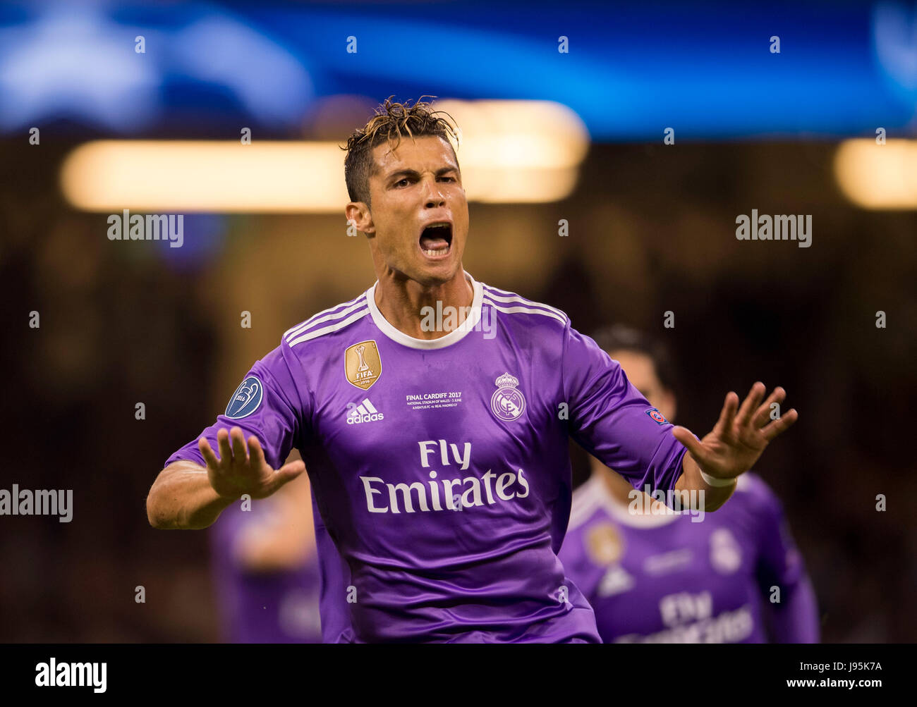 Cristiano ronaldo 2017 celebrates hi-res stock photography and images ...