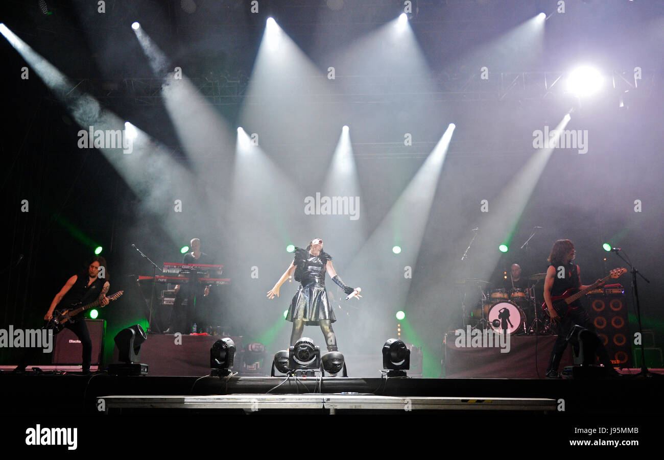 Pilsen, Czech Republic. 03rd June, 2017. Finnish singer Tarja Turunen ...