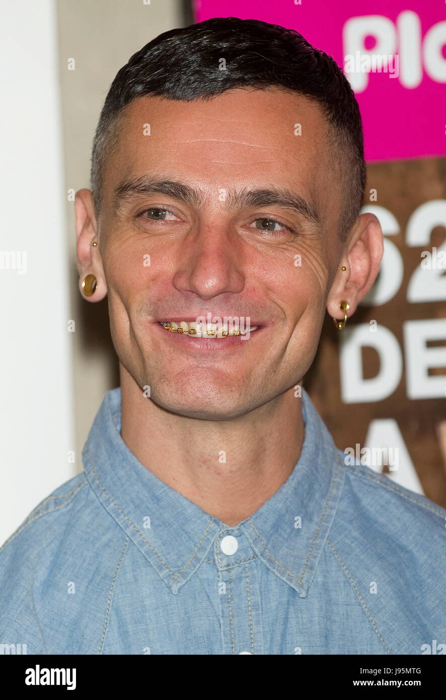 Designer David Delfin during promotion movie " Cisne Negro " David ...