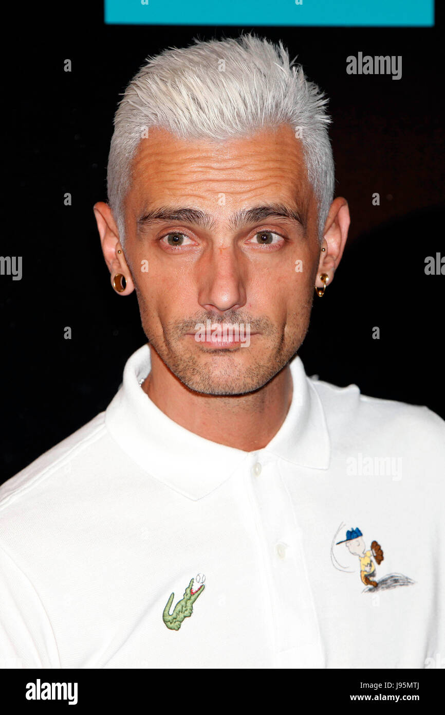 Designer David Delfin during act of " Yo Dona " magazine David Delfin ...