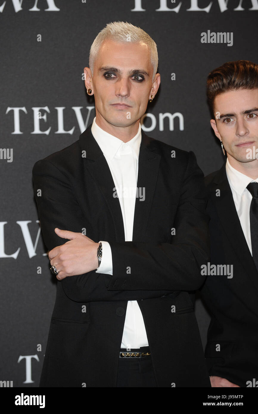Designer David Delfin and boyfriend Pelayo Diaz during Telva Awards ... Designer David Delfin and boyfriend Pelayo Diaz during Telva Awards ...
