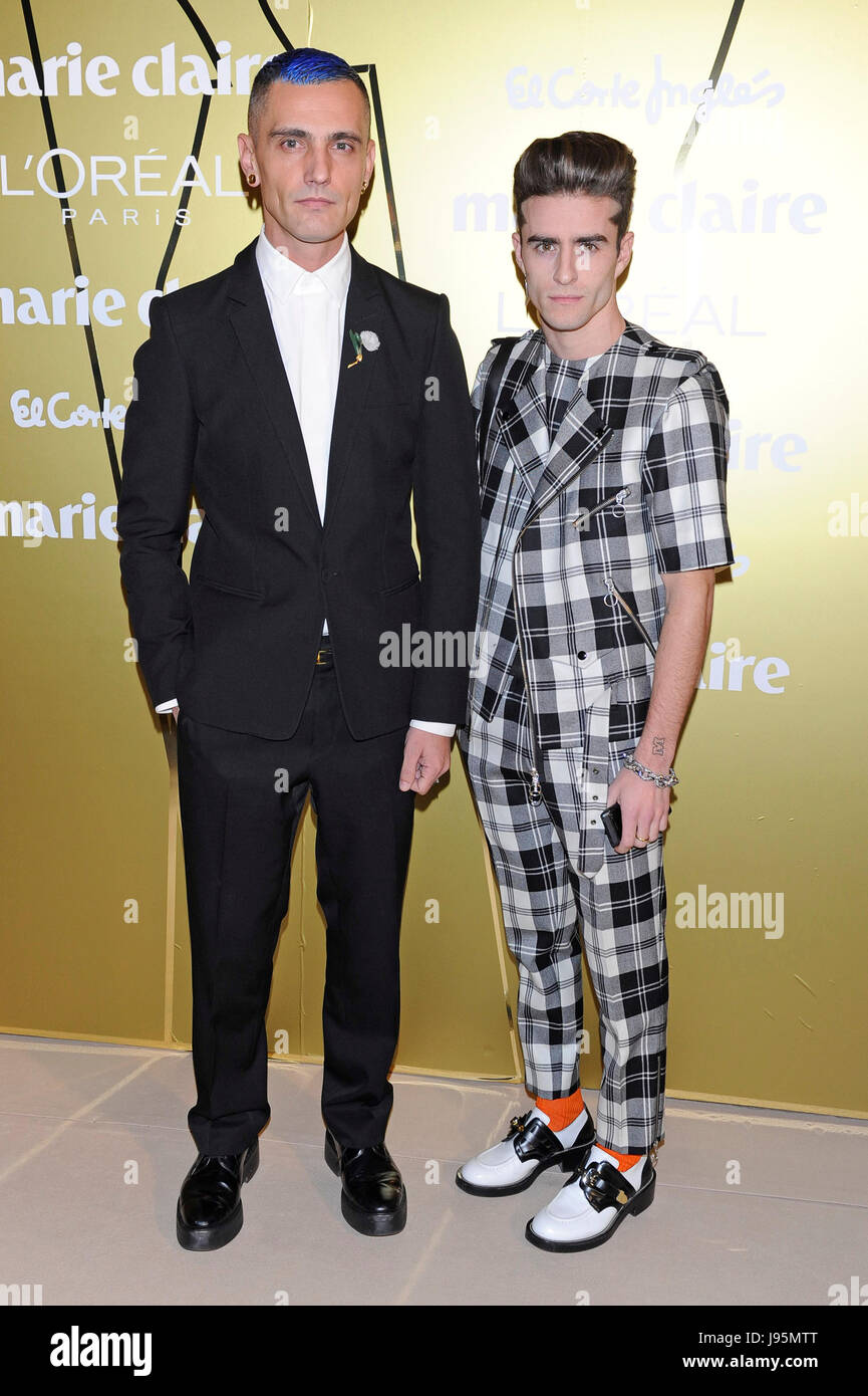 Designer David Delfin and boyfriend Pelayo Diaz during Marie Claire ... Designer David Delfin and boyfriend Pelayo Diaz during Marie Claire ...