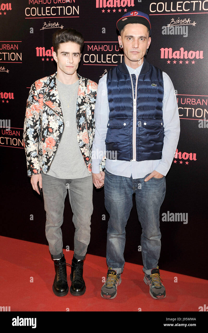 Designer David Delfin and boyfriend Pelayo Diaz during Cibeles Madrid ... Designer David Delfin and boyfriend Pelayo Diaz during Cibeles Madrid ...