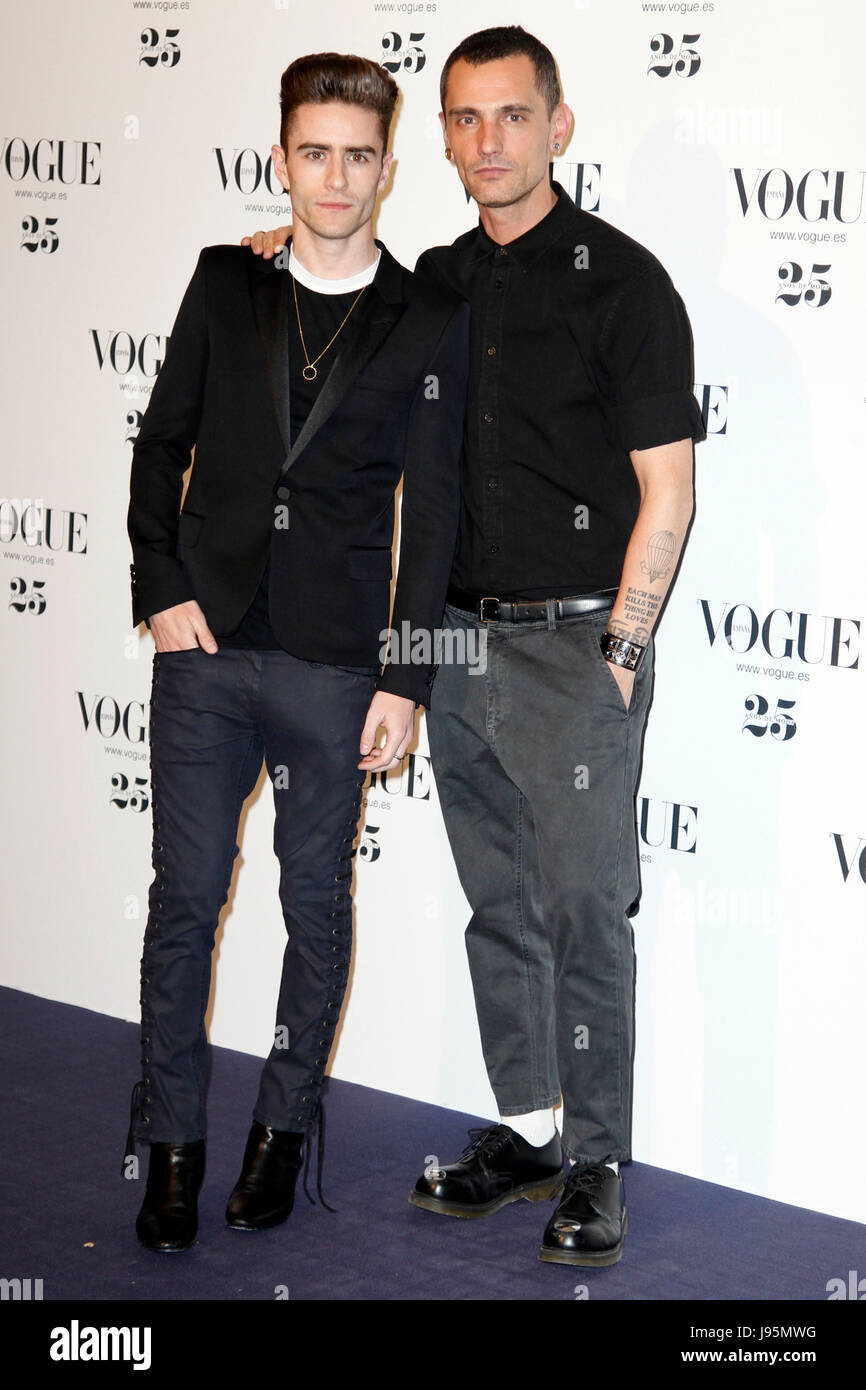 Designer David Delfin and boyfriend Pelayo Diaz during Vogue Whos on ... Designer David Delfin and boyfriend Pelayo Diaz during Vogue Whos on ...