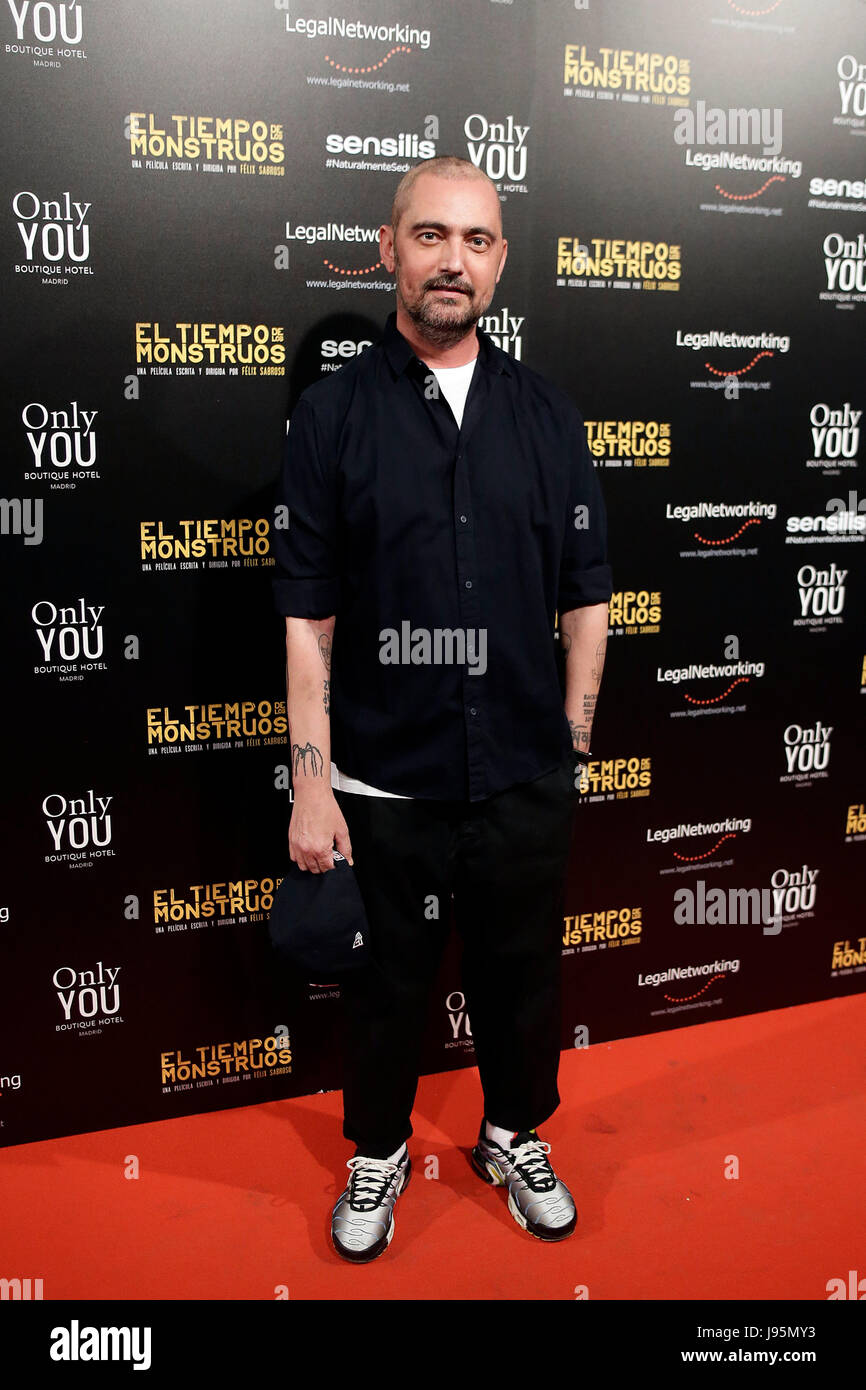 Designer David Delfin during premiere film " El tiempo de los monstrous ...