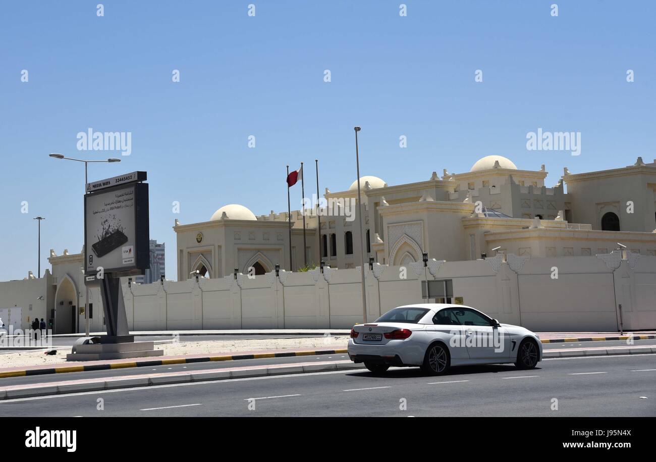 Manama. 5th June, 2017. Photo taken on June 5, 2017 shows the Embassy ...
