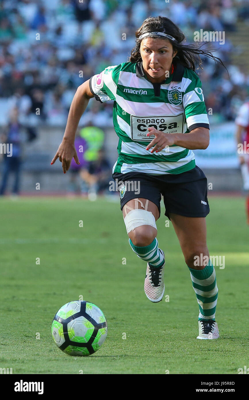 Oeiras, Portugal. 04th June, 2017. Sporting«s Ana Borges during the ...