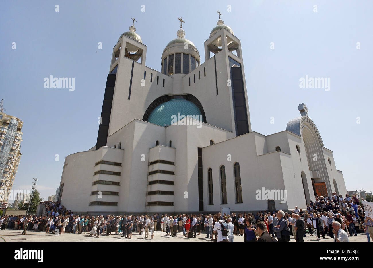 Kiev, Ukraine. 5th June, 2017. Greek Catholic believers attend the ...