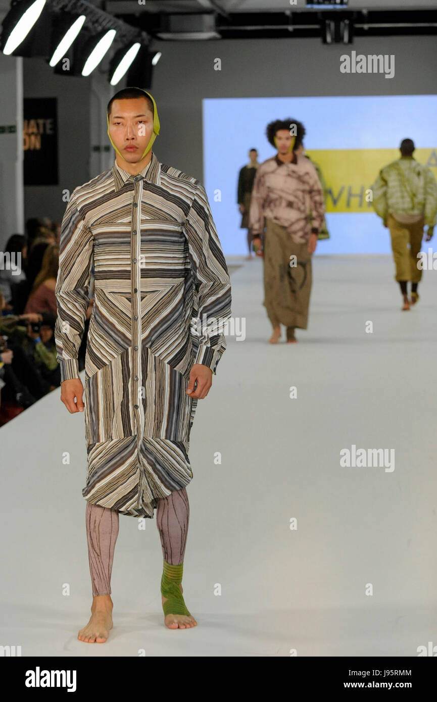 London, UK. 5th June, 2017. A model presents a look by Alix Whitehead ...