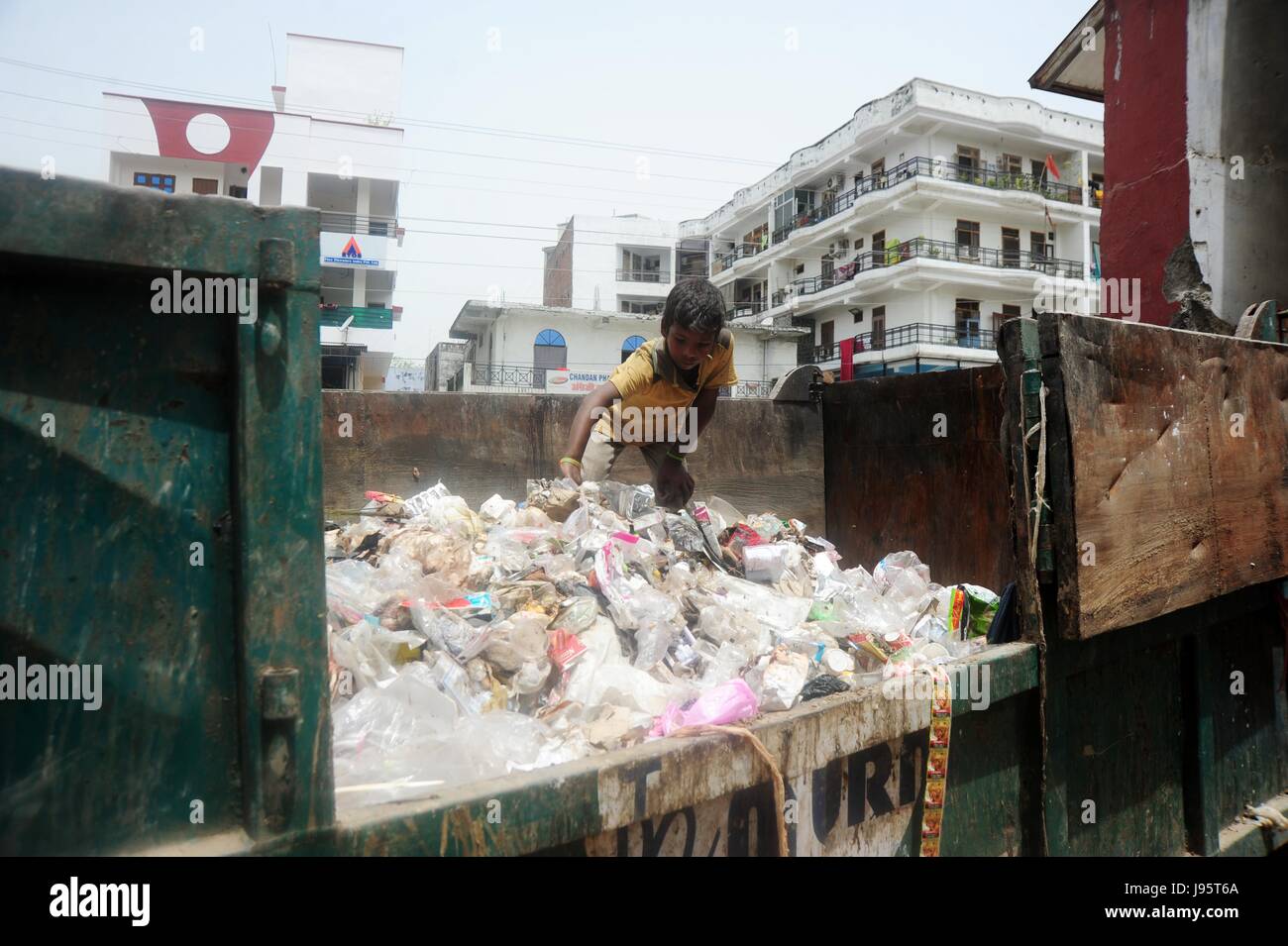 Garbage collector india hi-res stock photography and images - Alamy