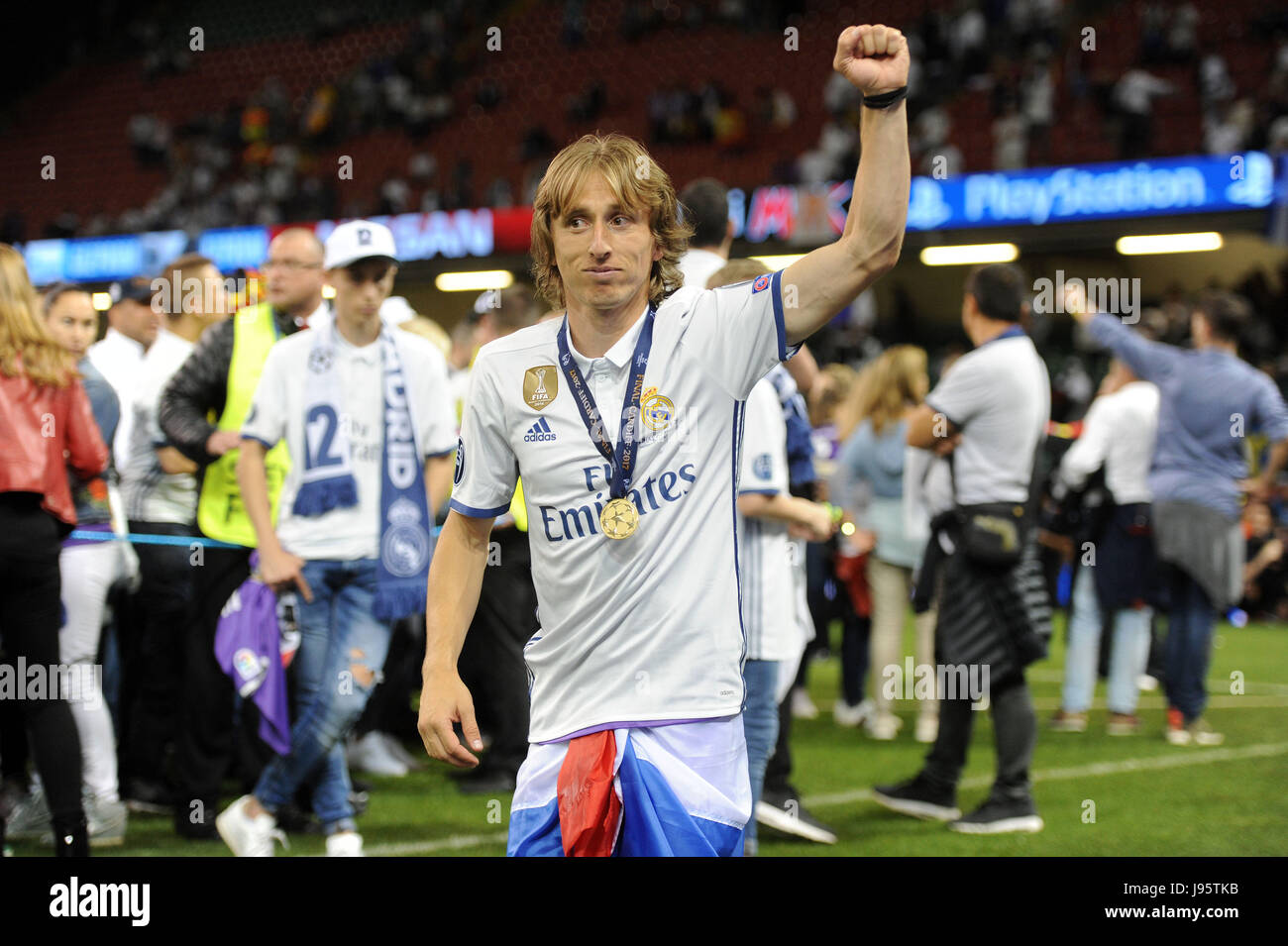 Winning uefa champions league final national stadium hi-res stock ...