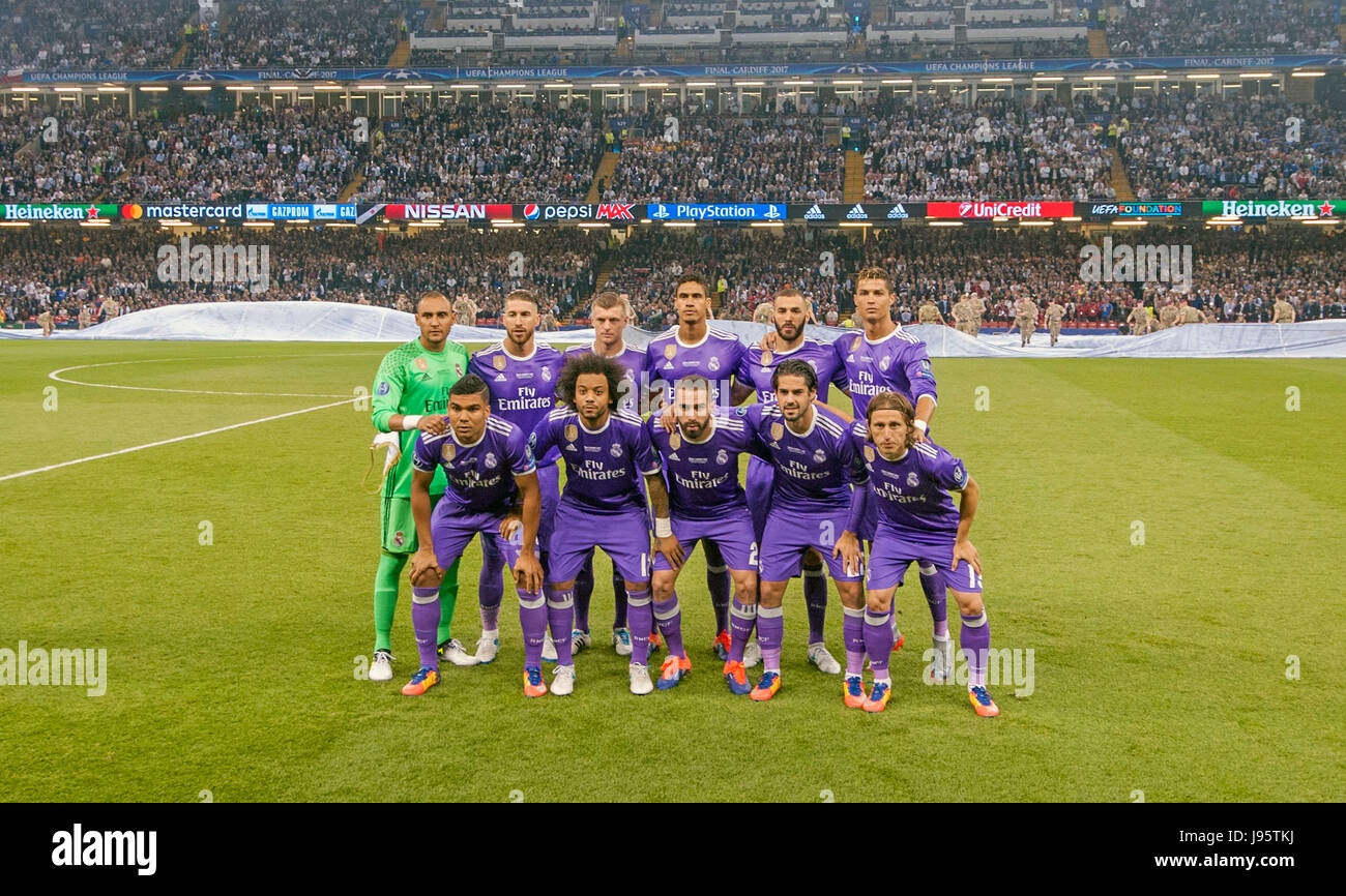 Real madrid football team 2017 hi-res stock photography and images - Alamy