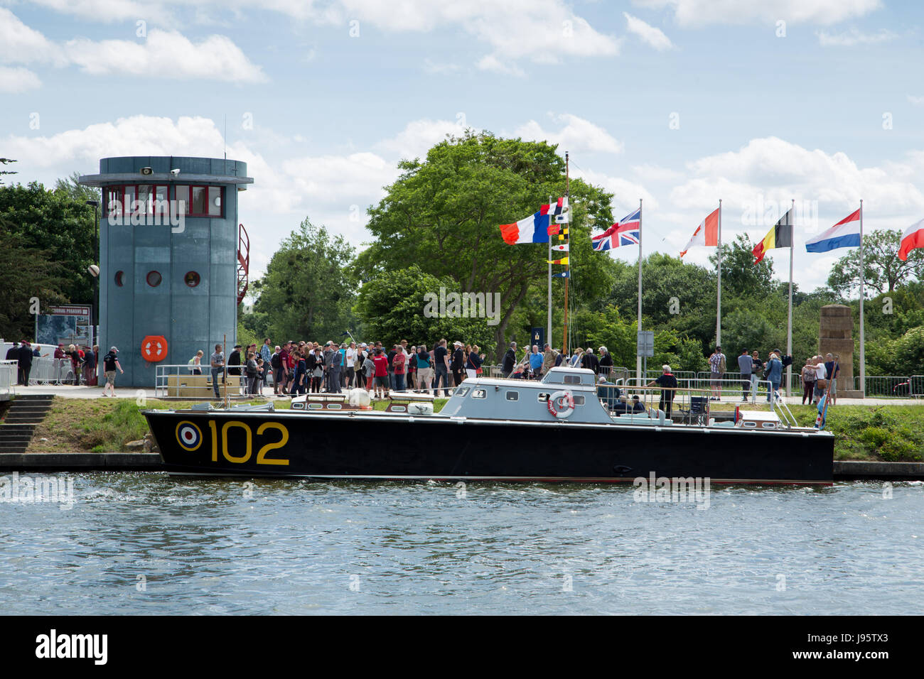 Pegasus Bridge, Normandy France. 5th Jun, 2017. The British sector ...
