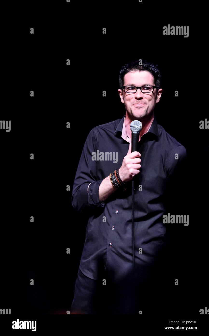 Omagh, Northern Ireland. 03/06/2017 - Northern Ireland comedian Terry ...