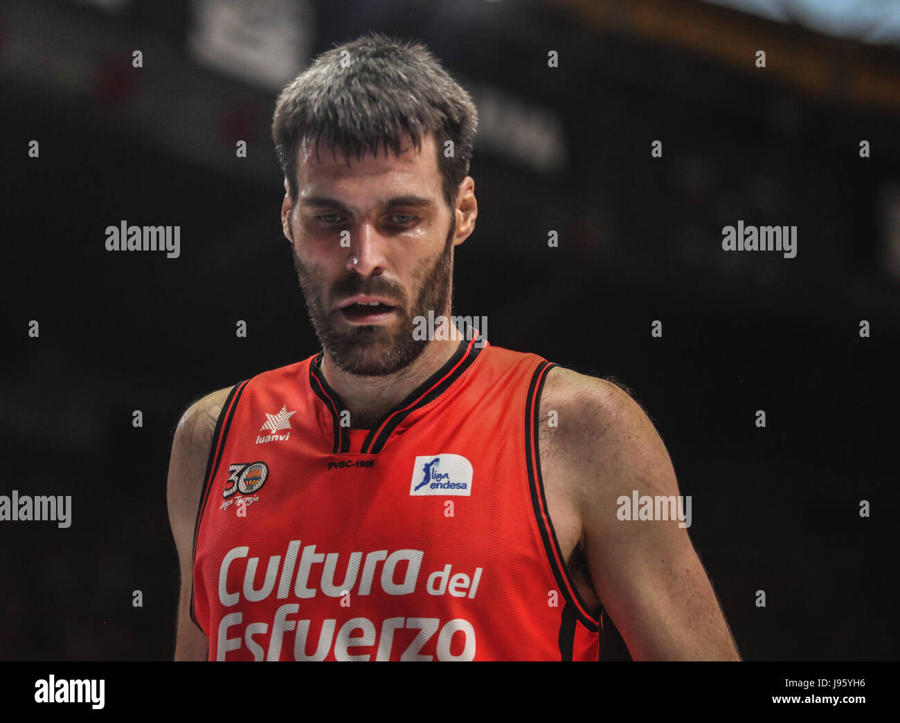 Player basketball Fernando San Emeterio during match Valencia and ...