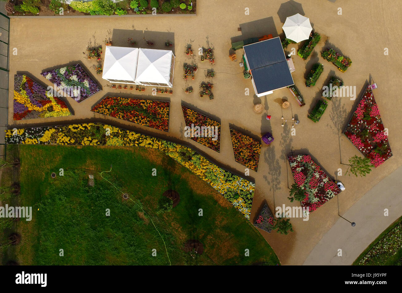 Berlin, Germany. 30th May, 2017. Planting at the flower hall at ...