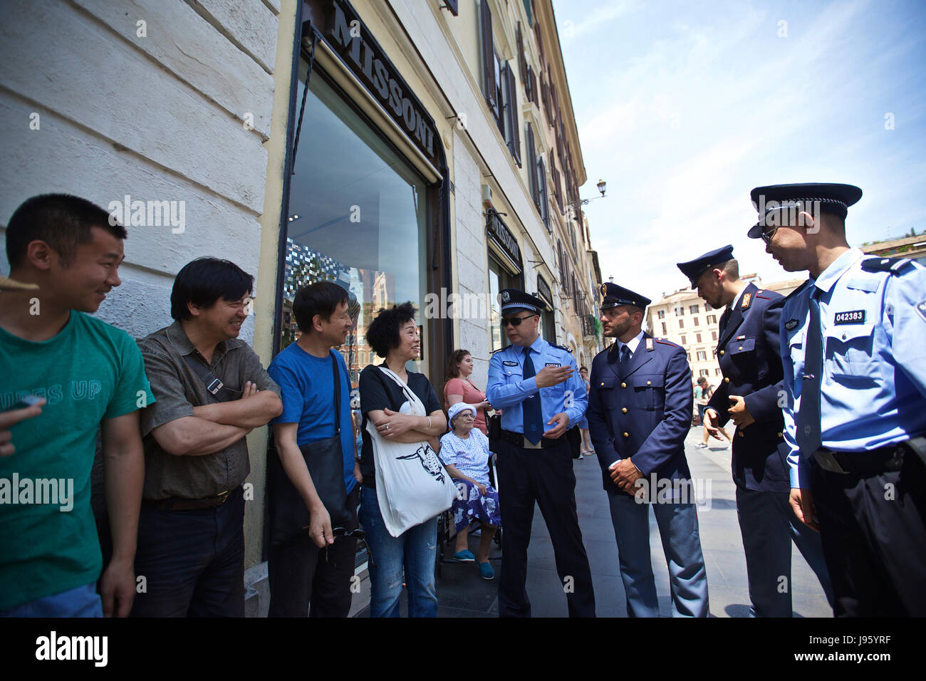 Chinese police officers patrolling hi-res stock photography and images ...