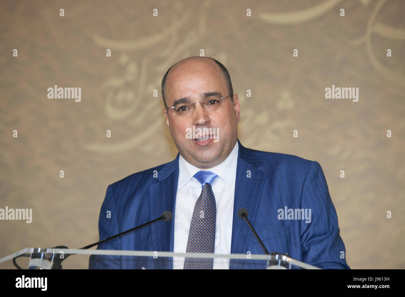 Anwar Malek, Auvers Sur Oise, France 03/06/2017 - Anwar Malek speaking in an Iftar gathering on ...