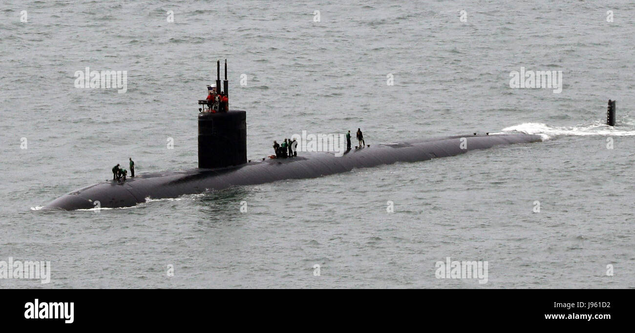 USS Cheyenne submarine arrives in Busan The USS Cheyenne, a U.S ...