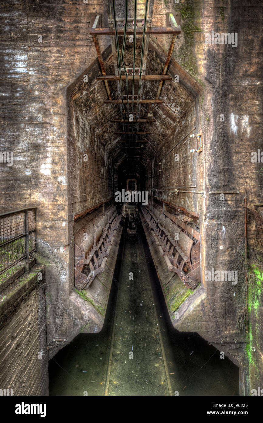 concrete, tunnel, perspective, prospect, style of construction ...