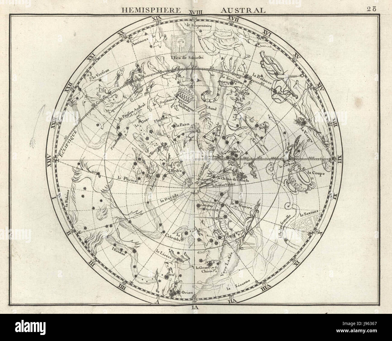 The Celestial Atlas of Flamsteed (1795 Stock Photo - Alamy
