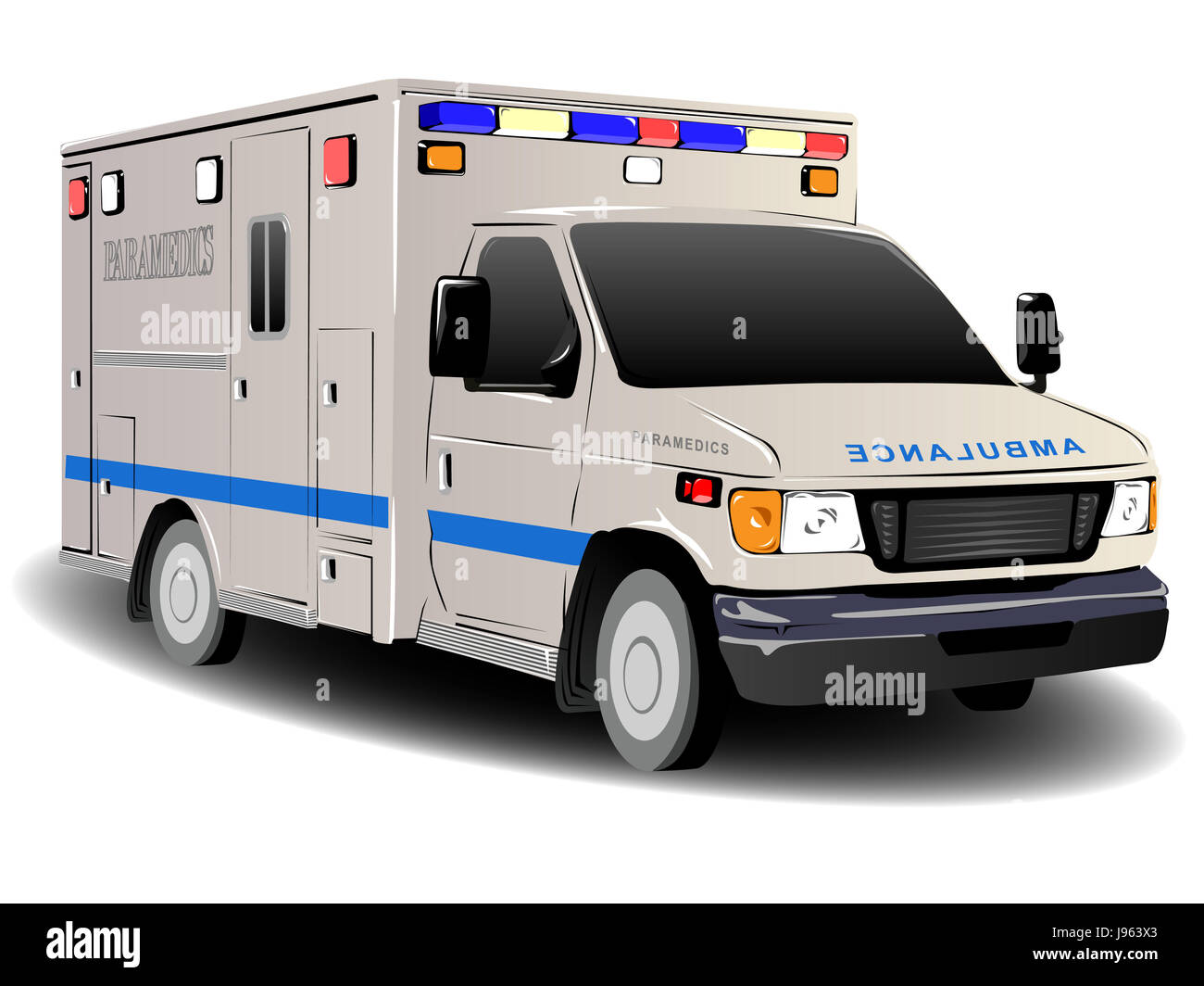 Emergency medical vehicles Cut Out Stock Images & Pictures - Alamy