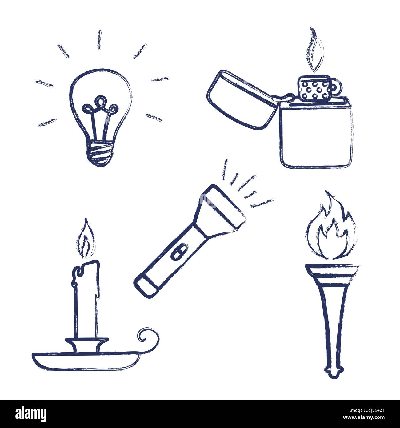 Vintage style black light Stock Vector Images - Alamy