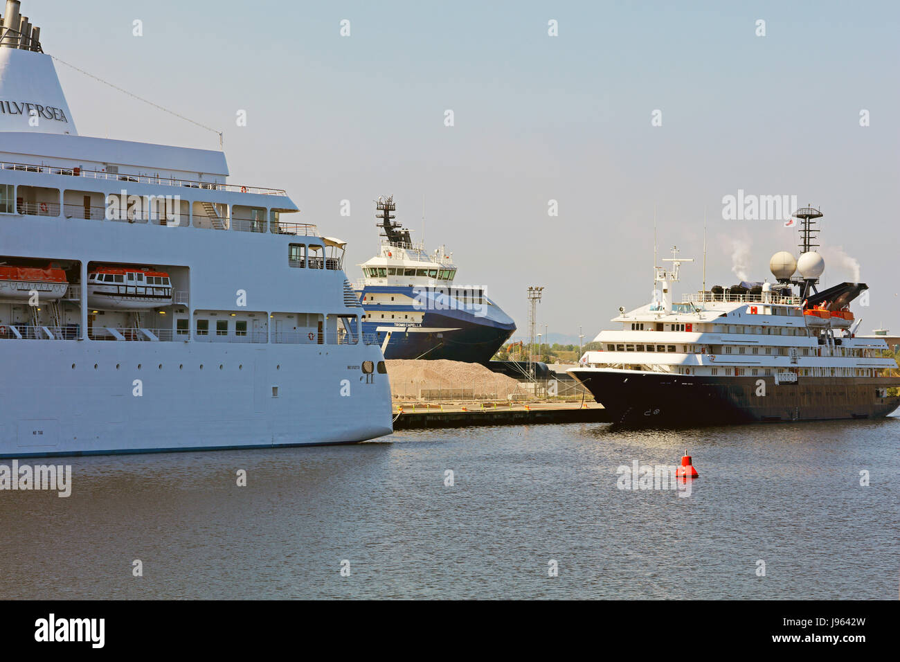 Two Liners at leith docks.Edinburgh Stock Photo - Alamy