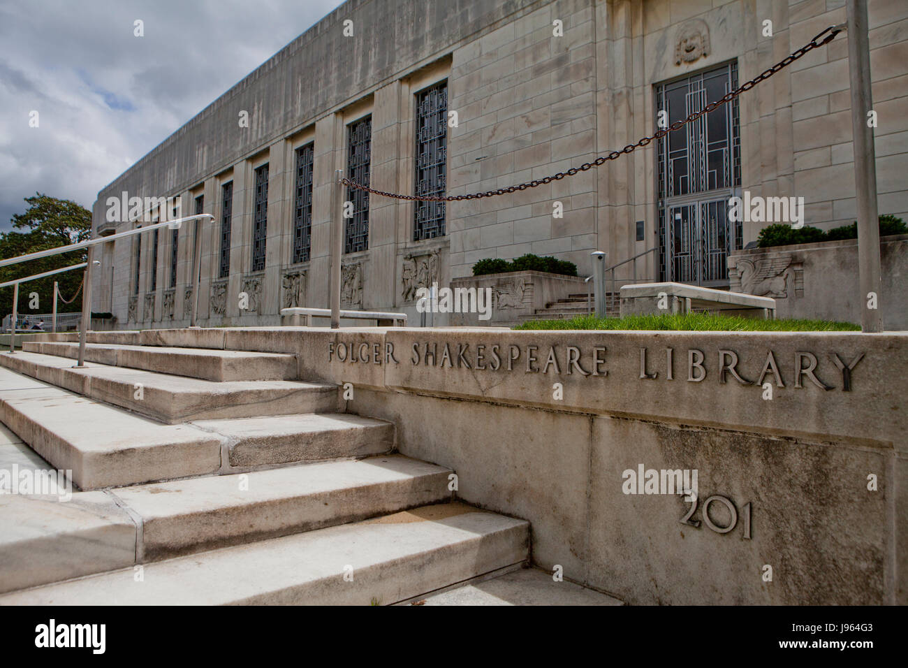 Folger Shakespeare Library building - Washington, DC USA Stock Photo ...