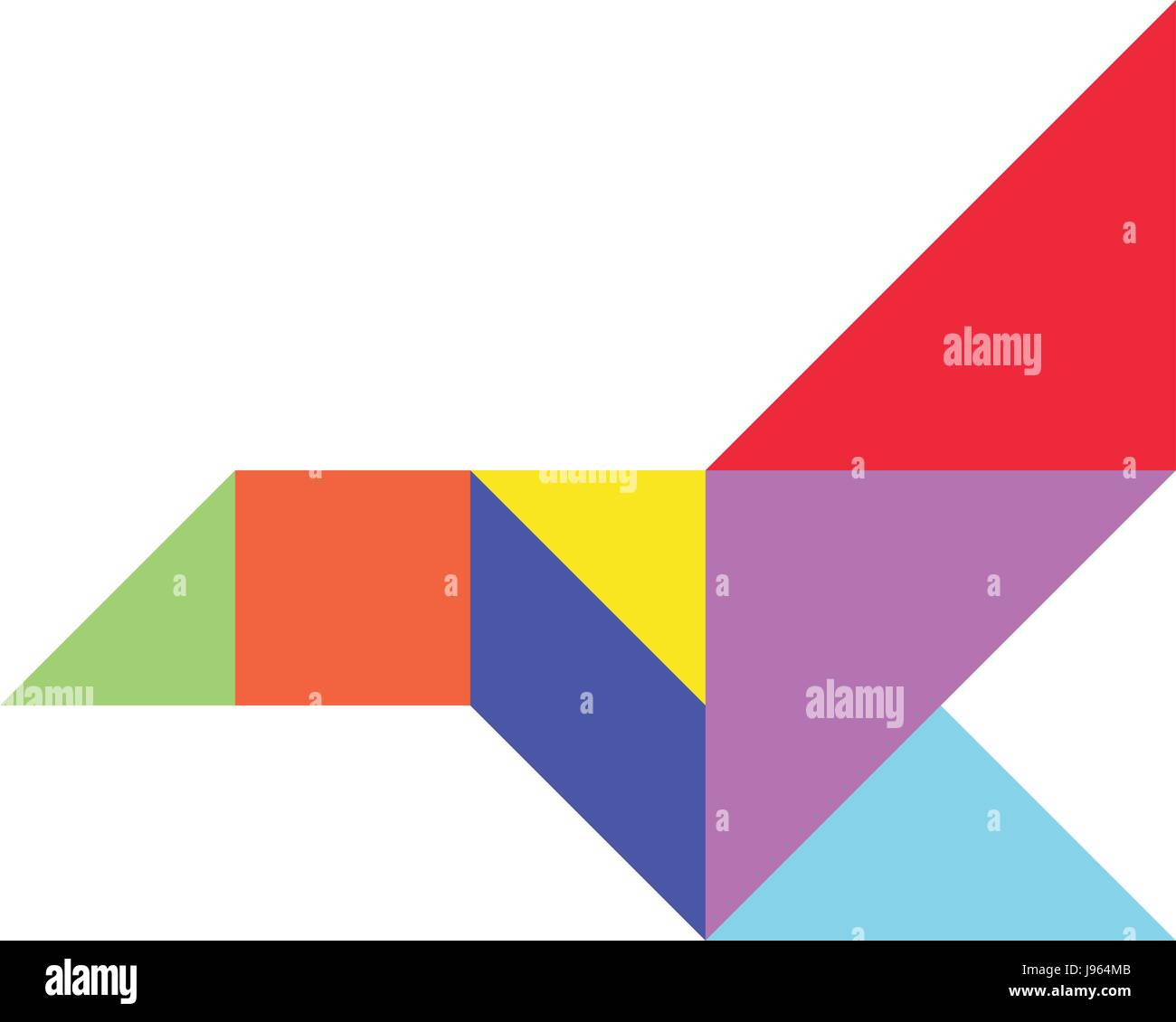 Tangram vector vectors hi-res stock photography and images - Alamy