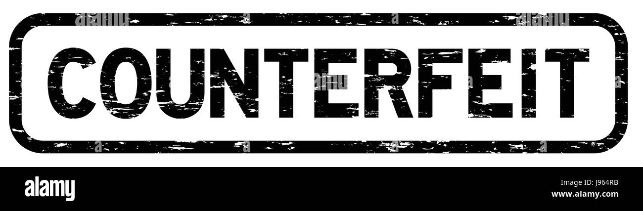 Grunge black square counterfeit rubber seal stamp Stock Vector Image ...