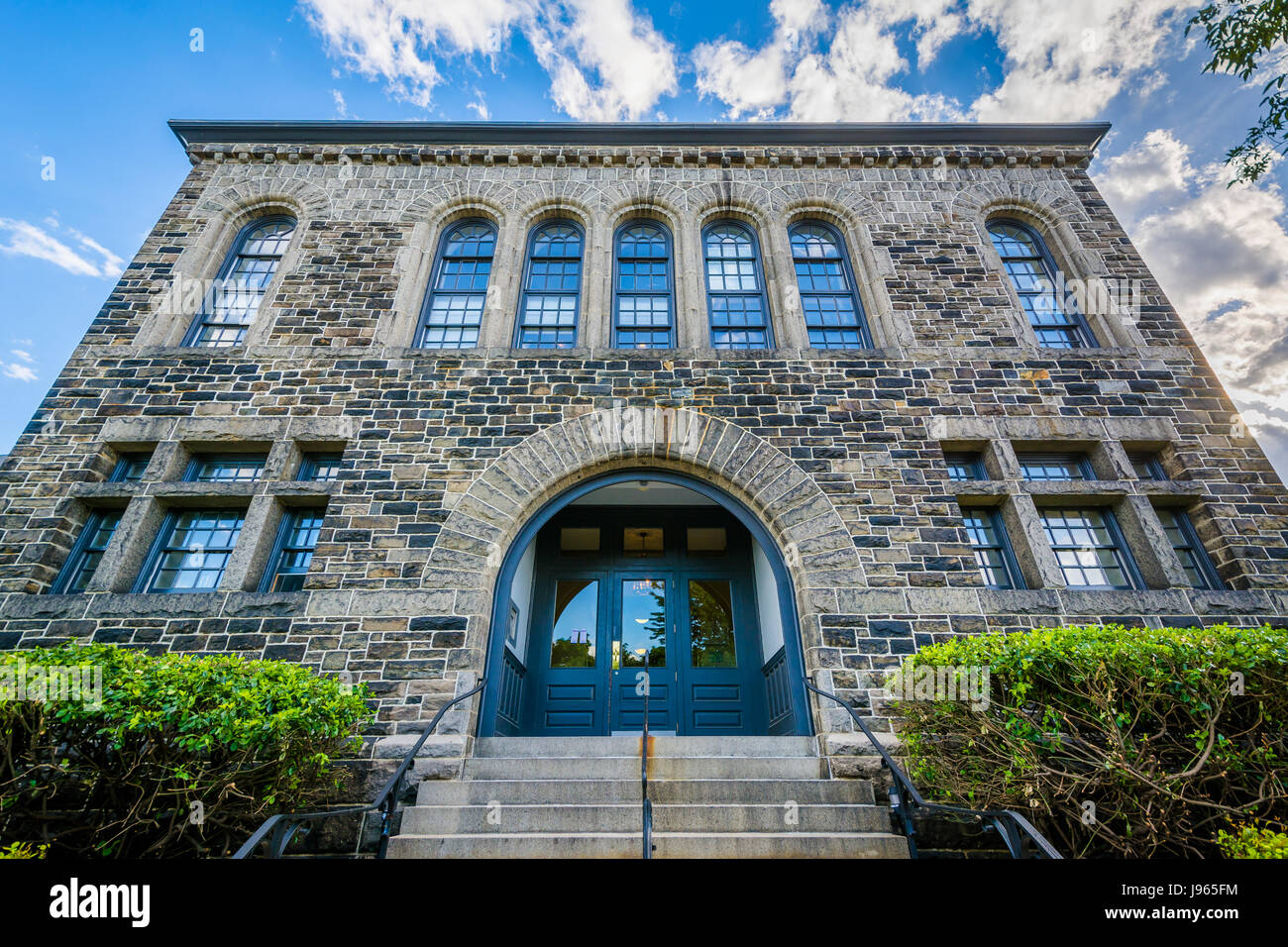 Historic stone building in Bolton Hill, Baltimore, Maryland Stock Photo ...