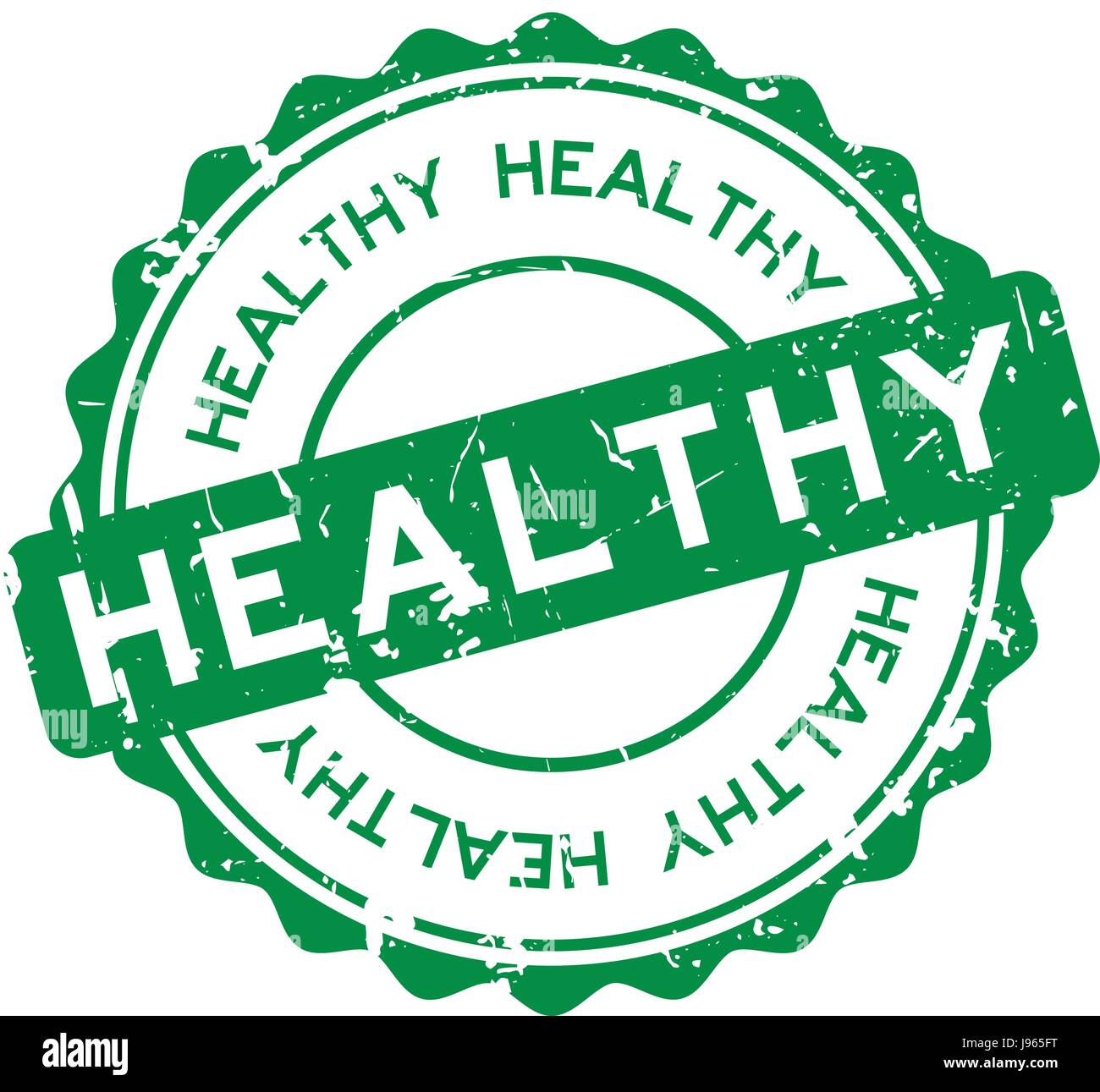 Healthy living stamp Stock Vector Images - Alamy
