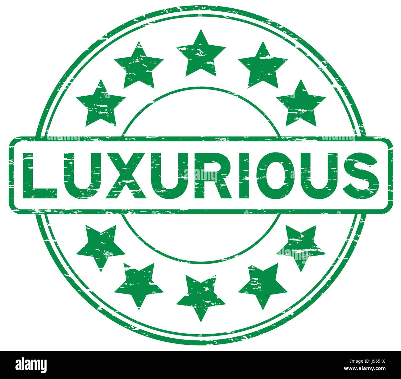 Grunge green luxurious with star icon round rubber seal stamp Stock Vector Image & Art - Alamy