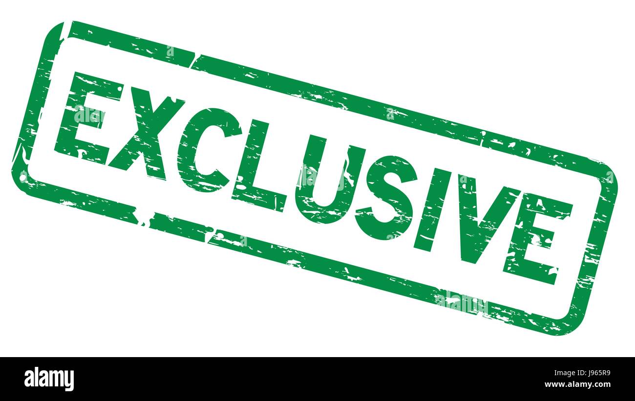 Grunge green exclusive square rubber seal stamp Stock Vector Image ...