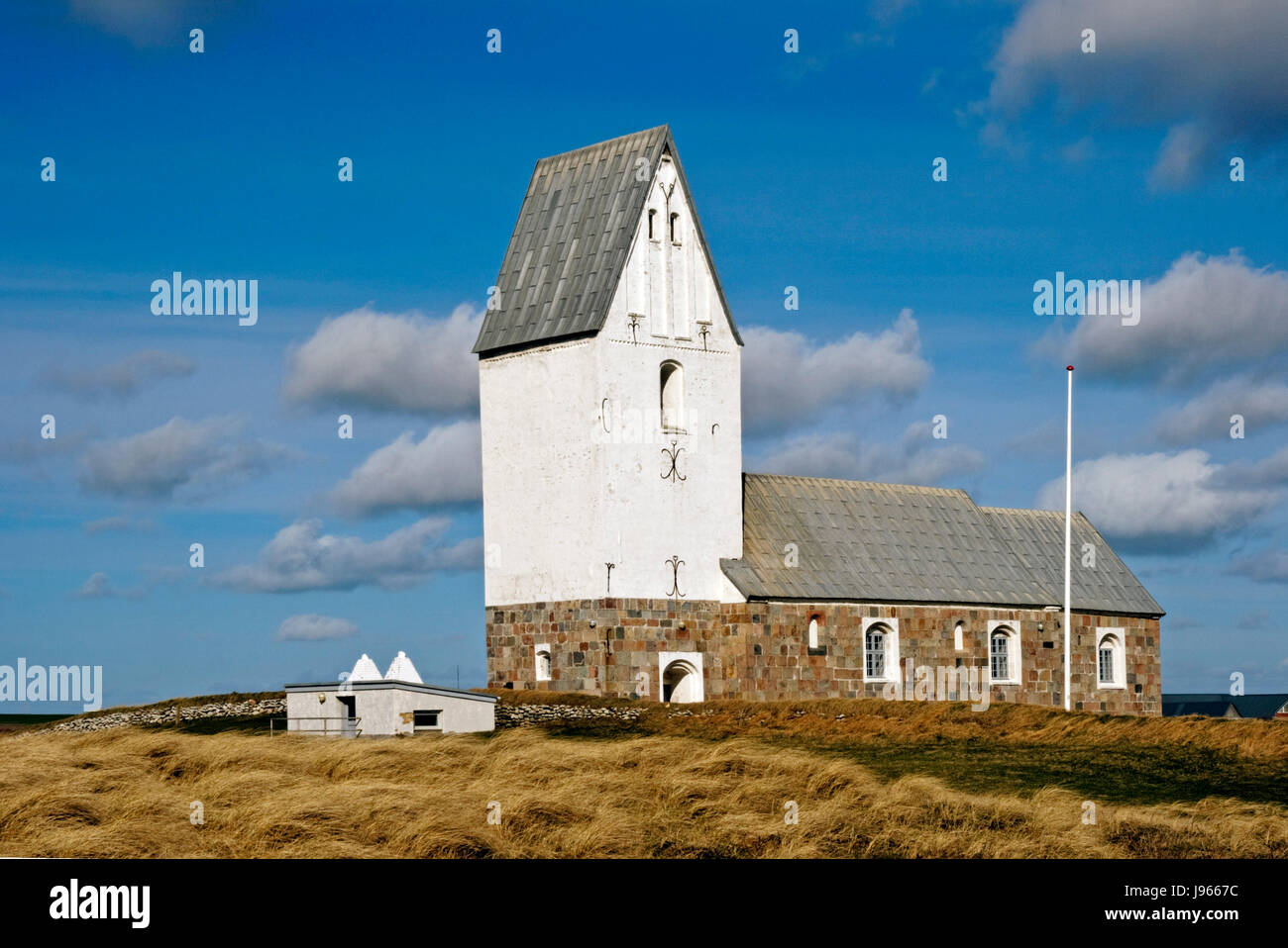 danish stone church Stock Photo - Alamy