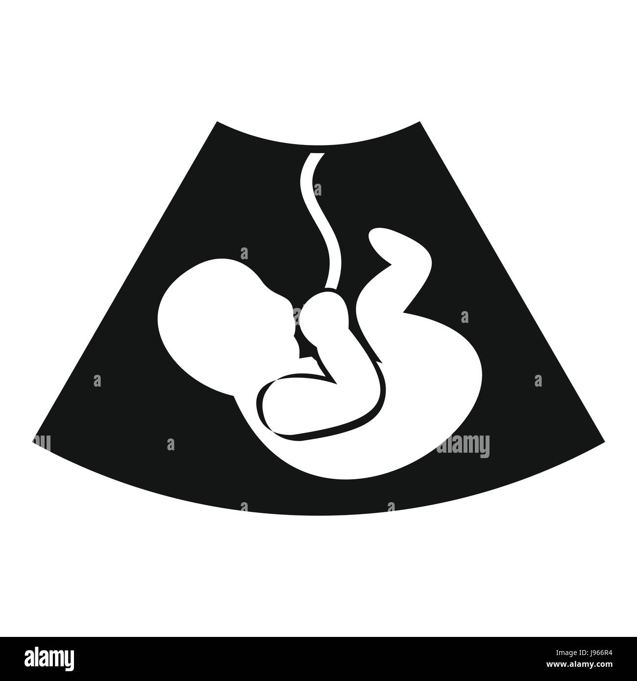 Ultrasound fetus icon, simple style Stock Vector Image & Art - Alamy