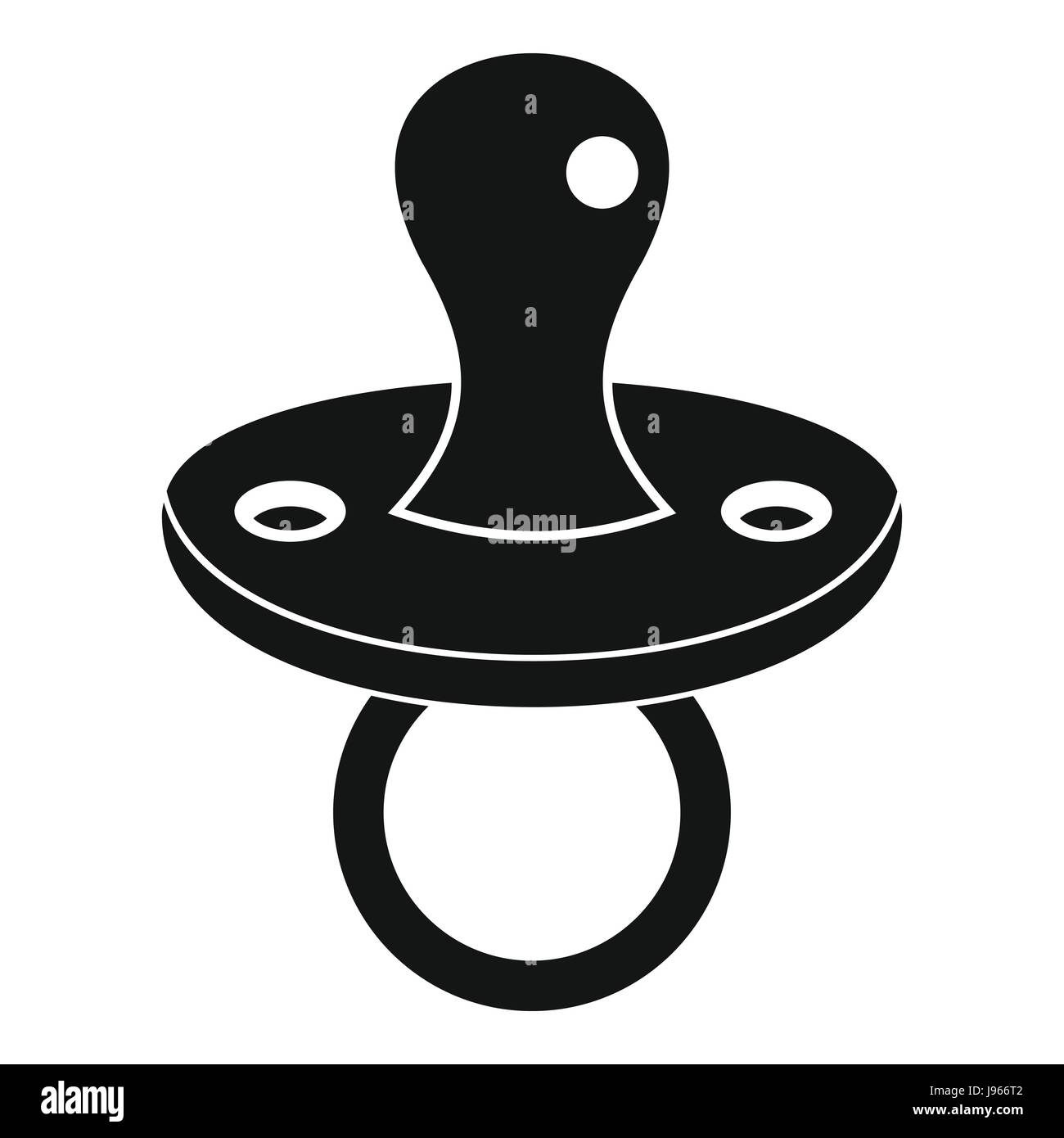 Baby pacifier icon, simple style Stock Vector Image & Art - Alamy