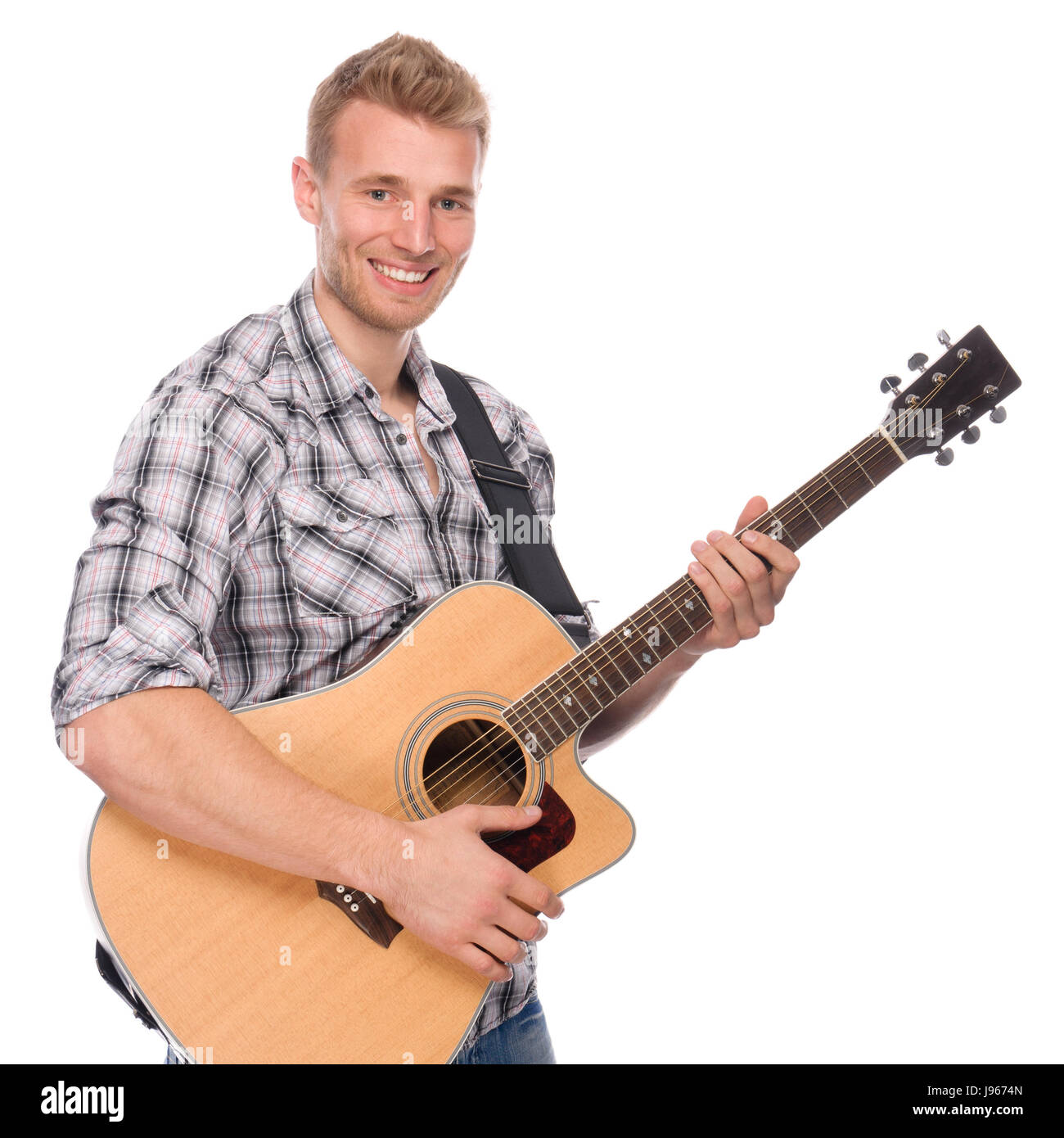 man with guitar Stock Photo - Alamy