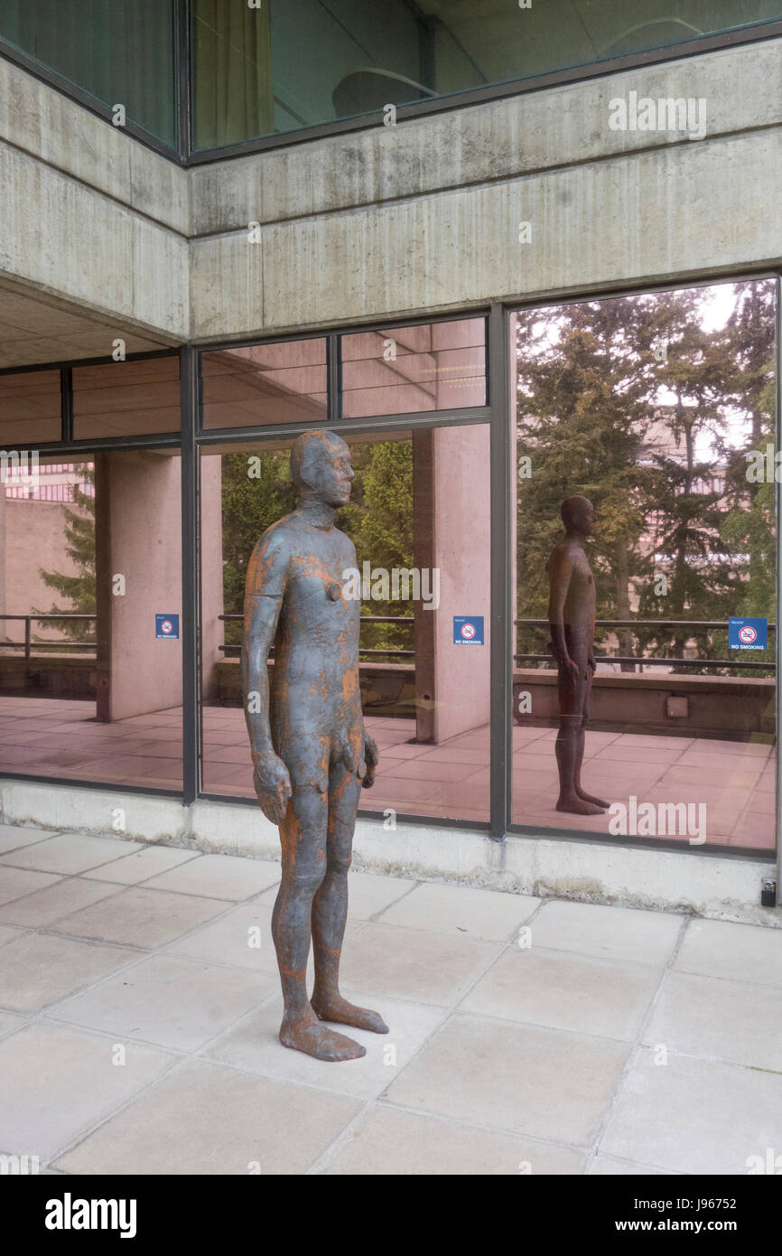 UEA, , Antony Gormley, iron sculptures, Another Time, Norwich, England ...