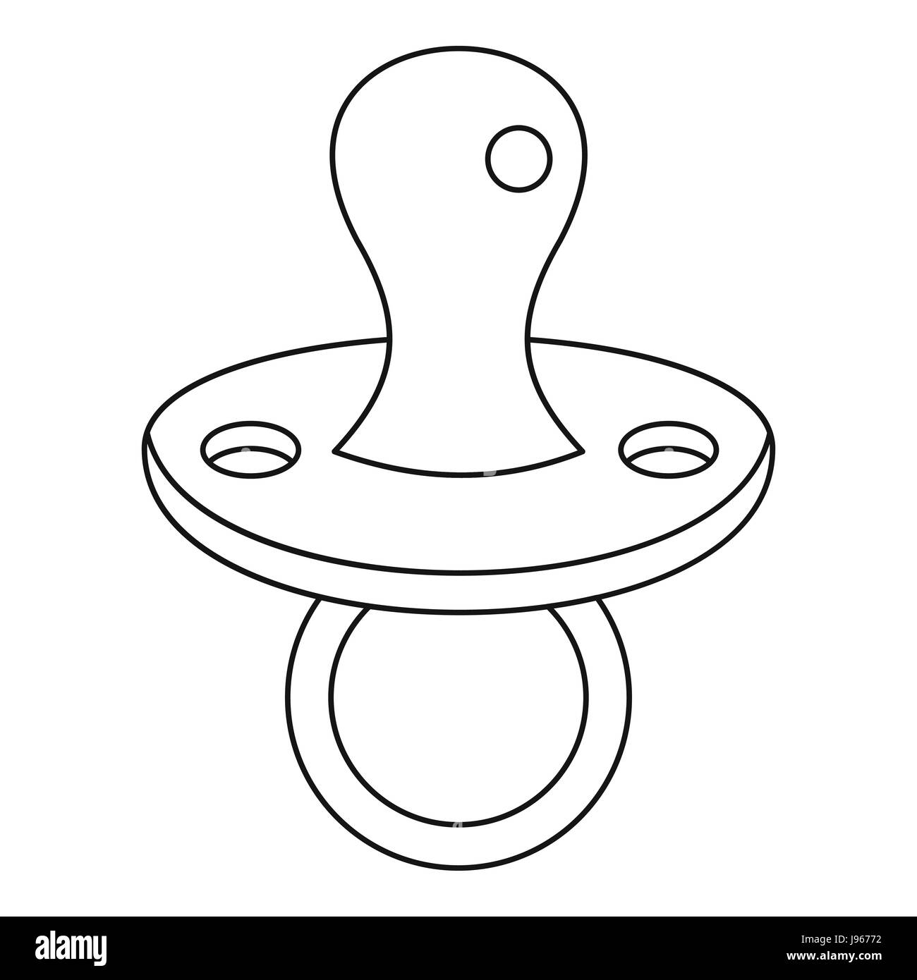 Baby teeth pacifier Black and White Stock Photos & Images - Alamy