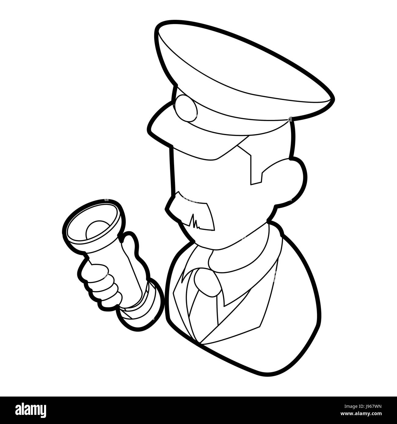 Museum security guard icon, outline style Stock Vector Image & Art - Alamy