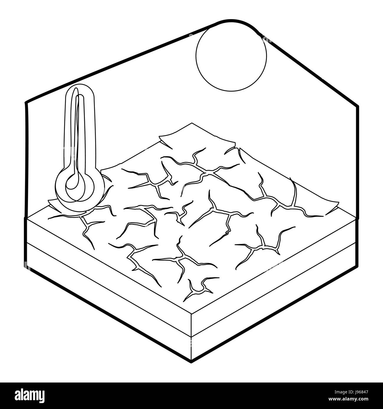 Ground in drought Cut Out Stock Images & Pictures - Alamy