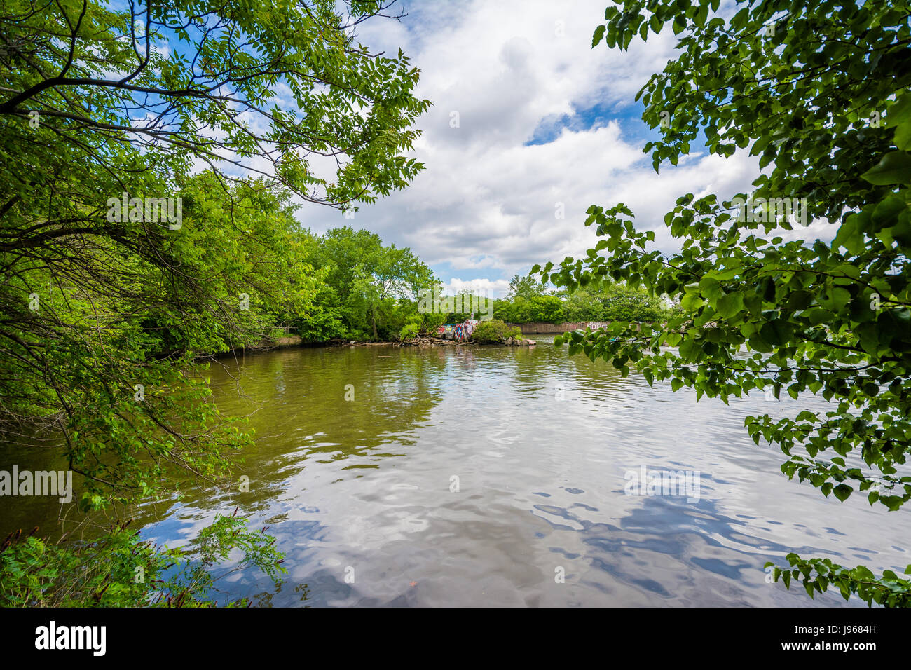 The Delaware River, in Philadelphia, Pennsylvania Stock Photo - Alamy