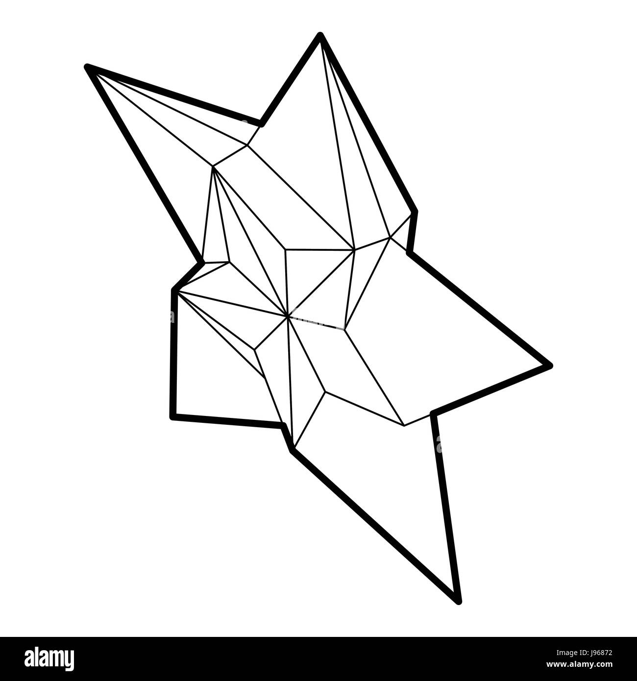 Star icon in outline style Stock Vector Image & Art - Alamy