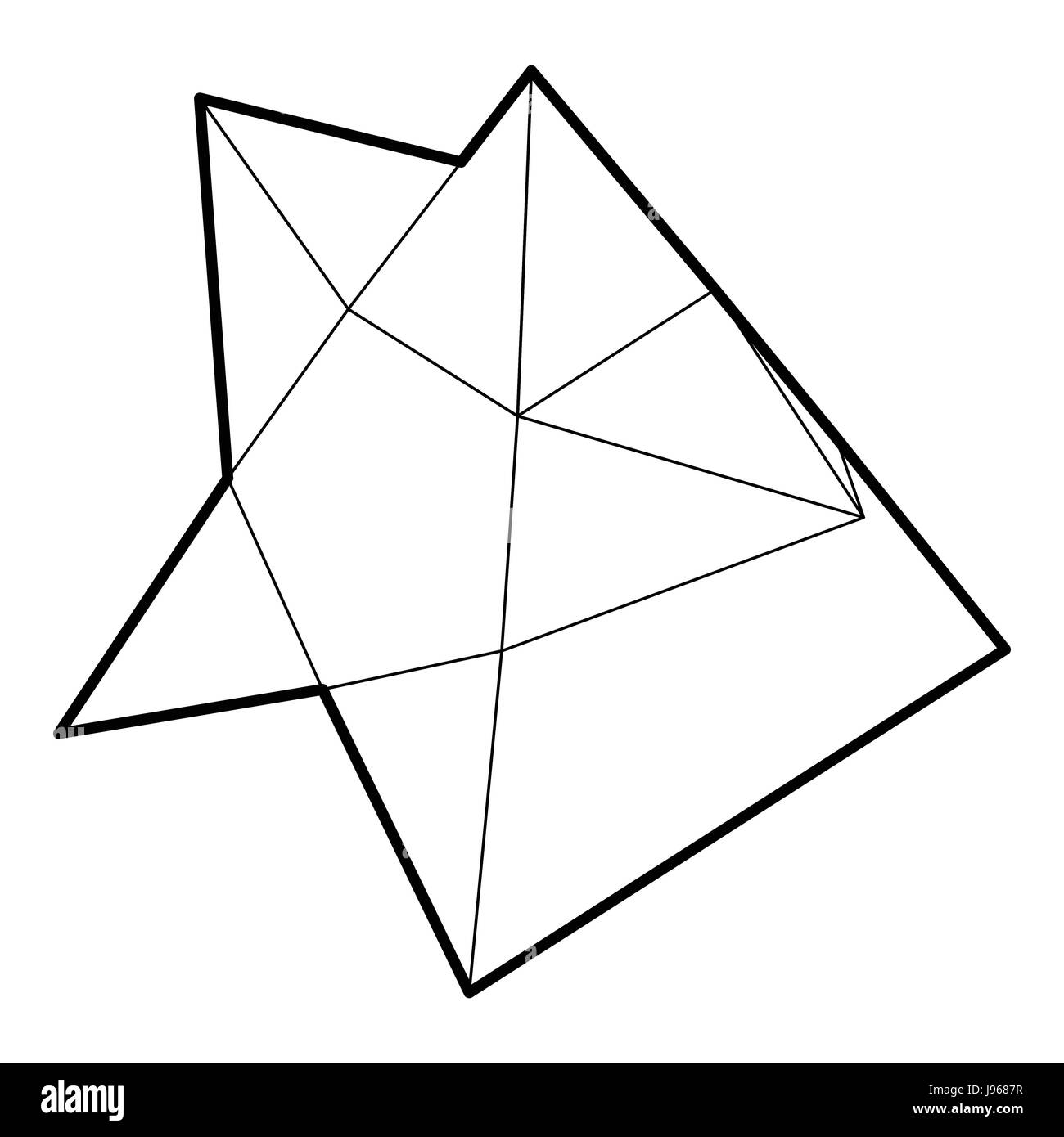 Star icon in outline style Stock Vector Image & Art - Alamy
